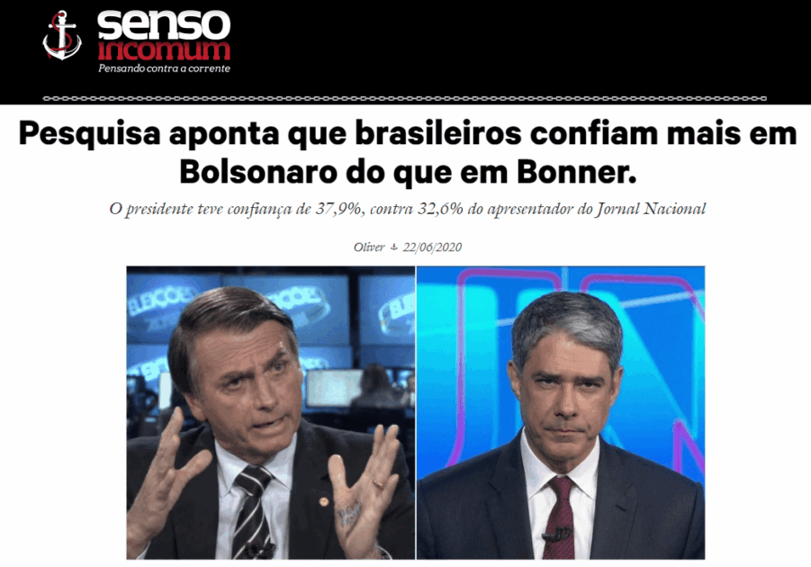 Senso Incomum divulga pesquisa nacional realizado pela Paraná Pesquisas ...